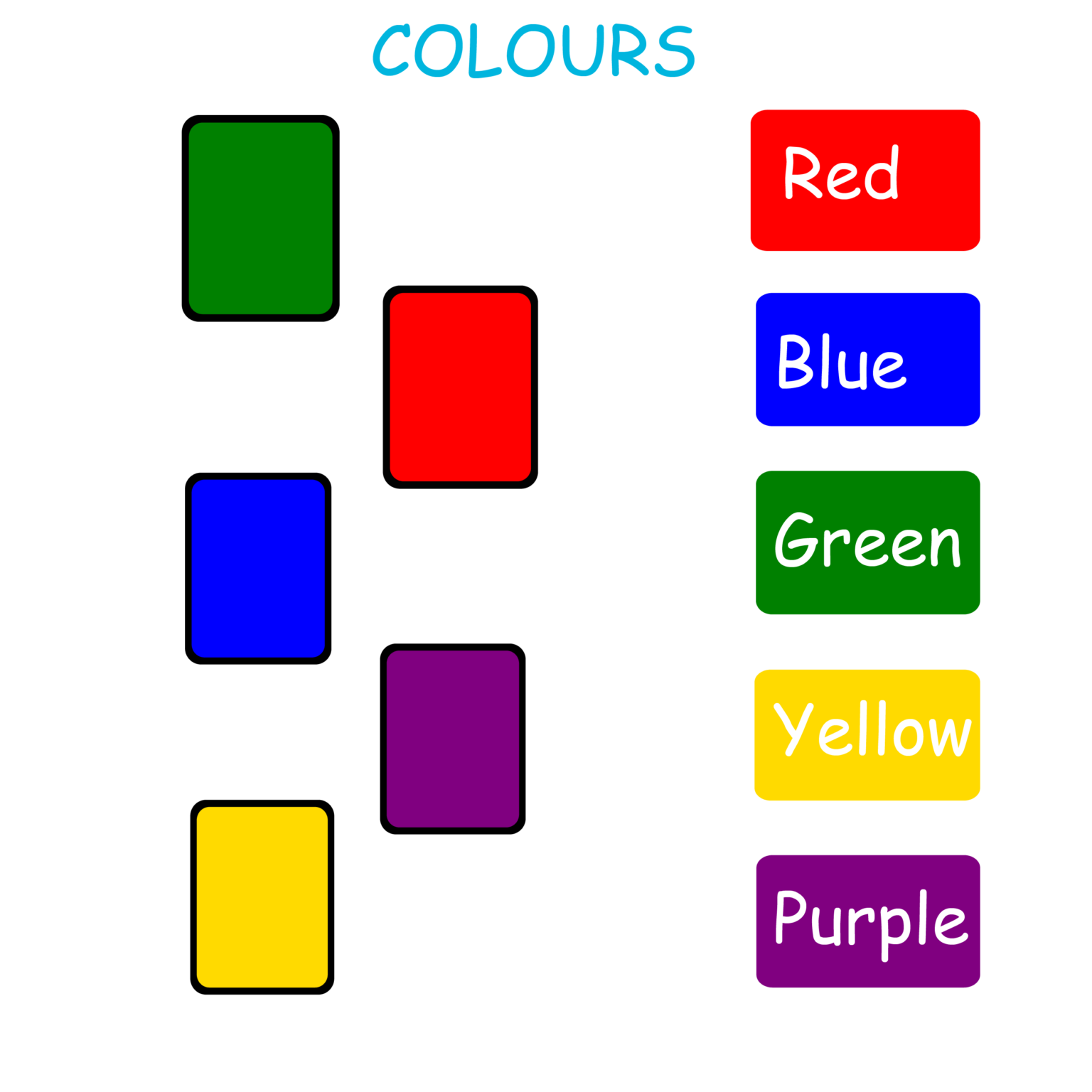 Matching Numbers & Colours